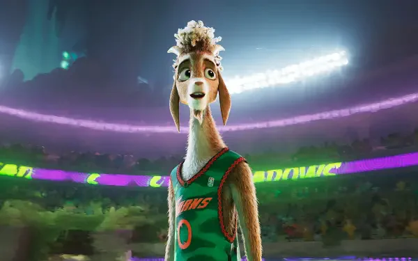 Goat (2026) HD Movie Wallpaper – Futuristic Hoop Dreams