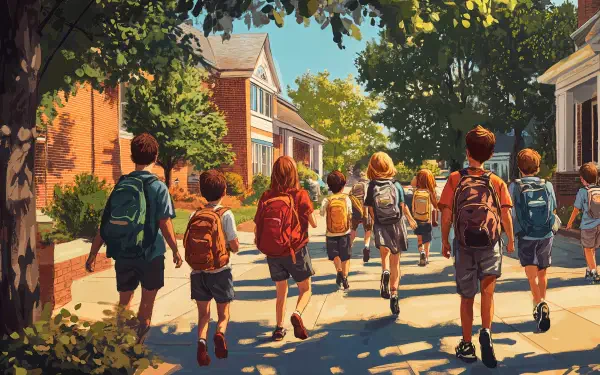 Download Back To School First Day Of School Student Backpack School 4k ...