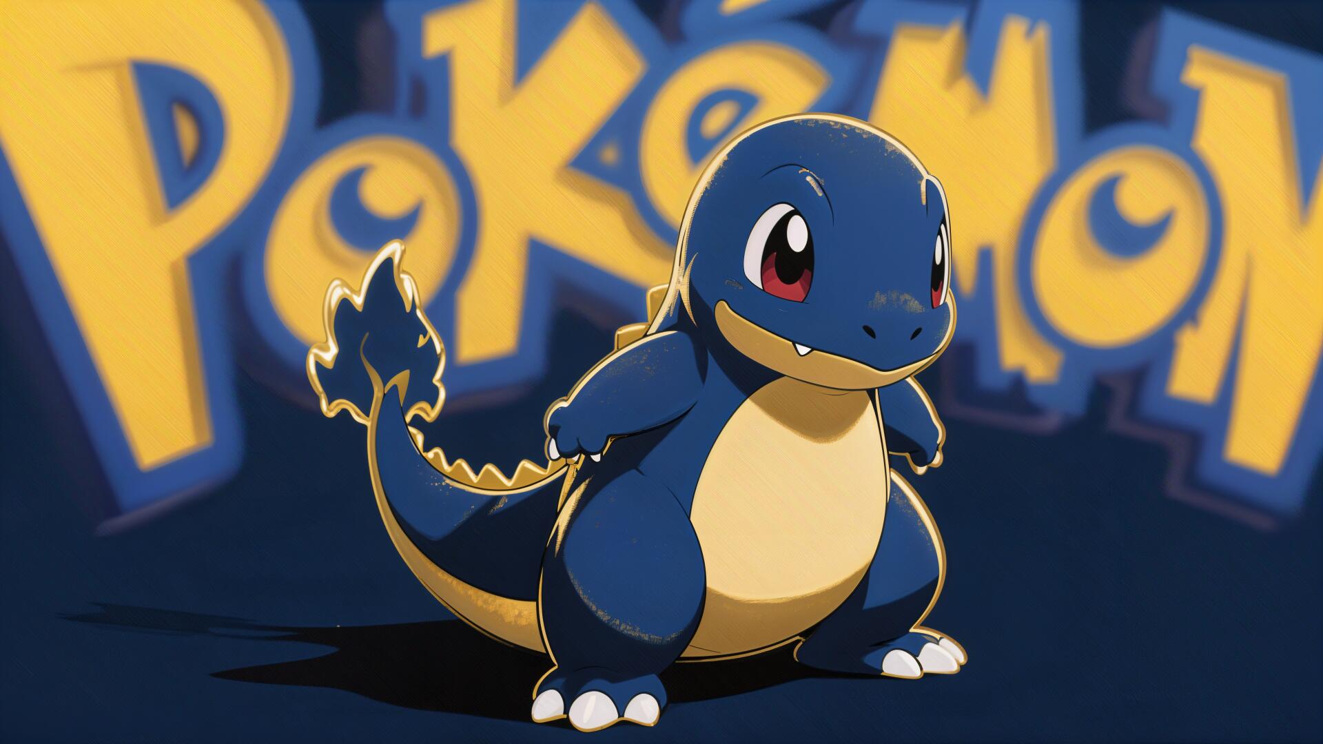 Cerulean Charmander — 4K Ultra HD Wallpaper by QuantumCurator
