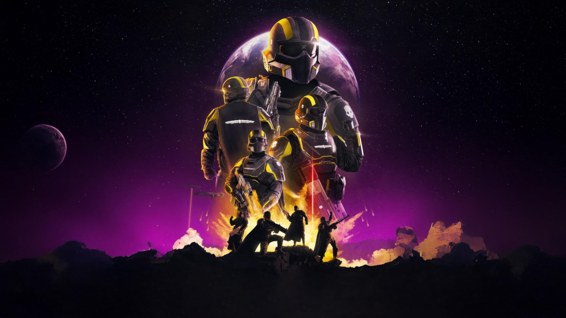 Helldivers 2 — 4K Gaming Art Wallpaper: Galactic Strikeforce