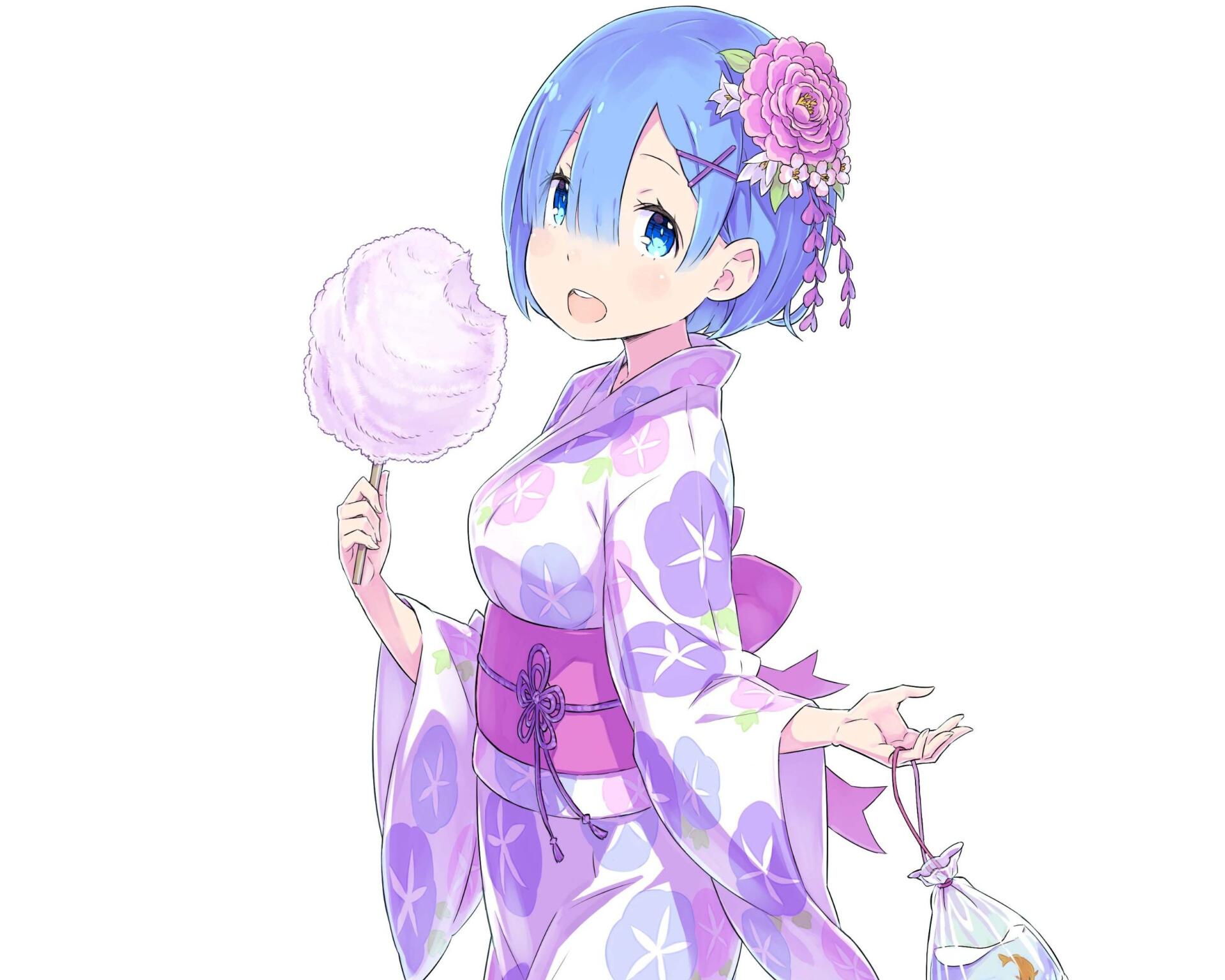 Rem — Re:Zero Yukata HD Wallpaper