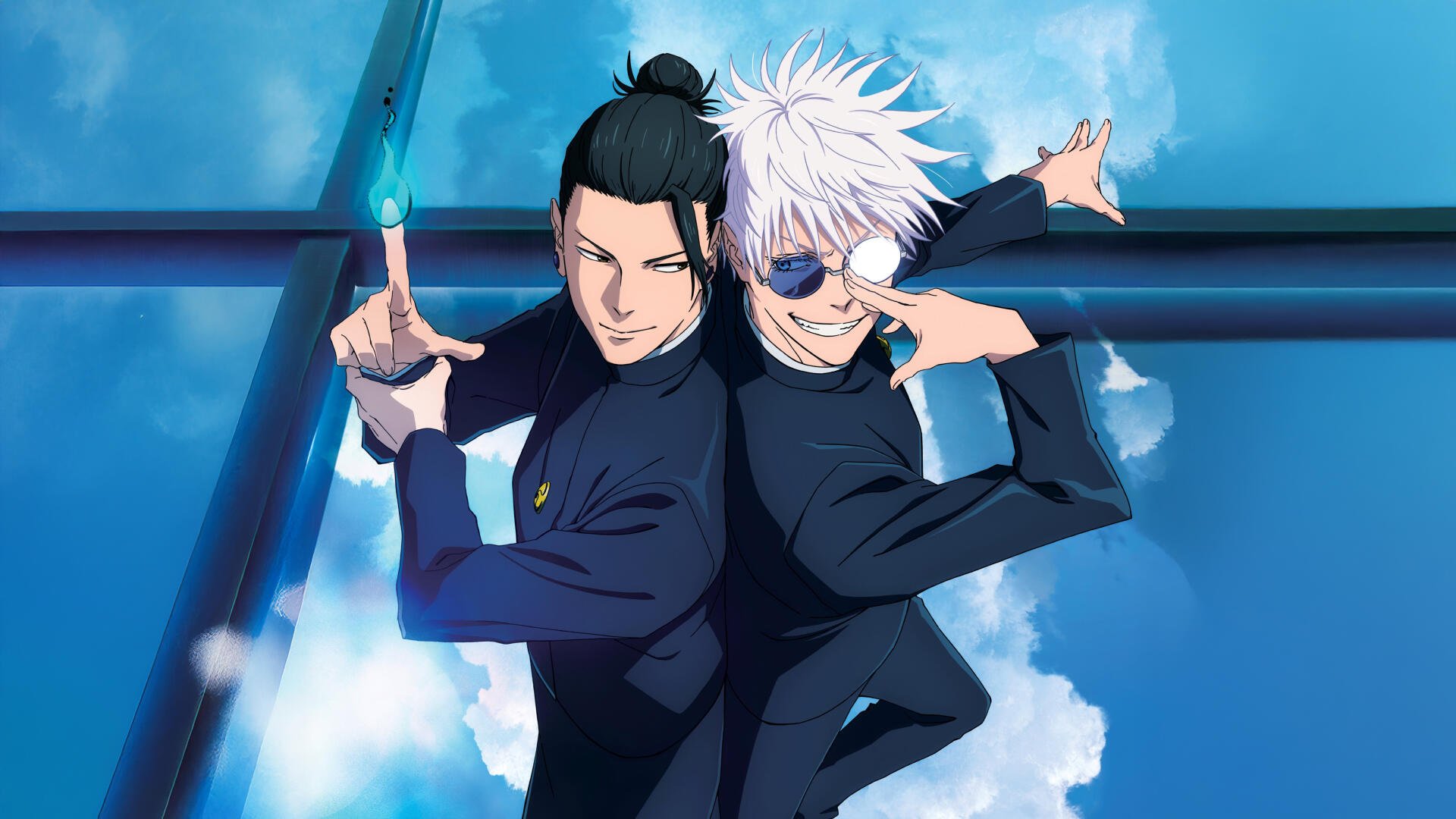 Jujutsu Kaisen 5K Ultra HD — Gojo & Geto: Skybound Duo