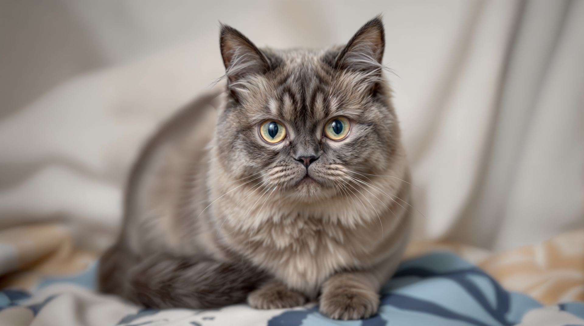 Scottish Fold 4K: Velvet Gaze Wallpaper by QuantumCurator