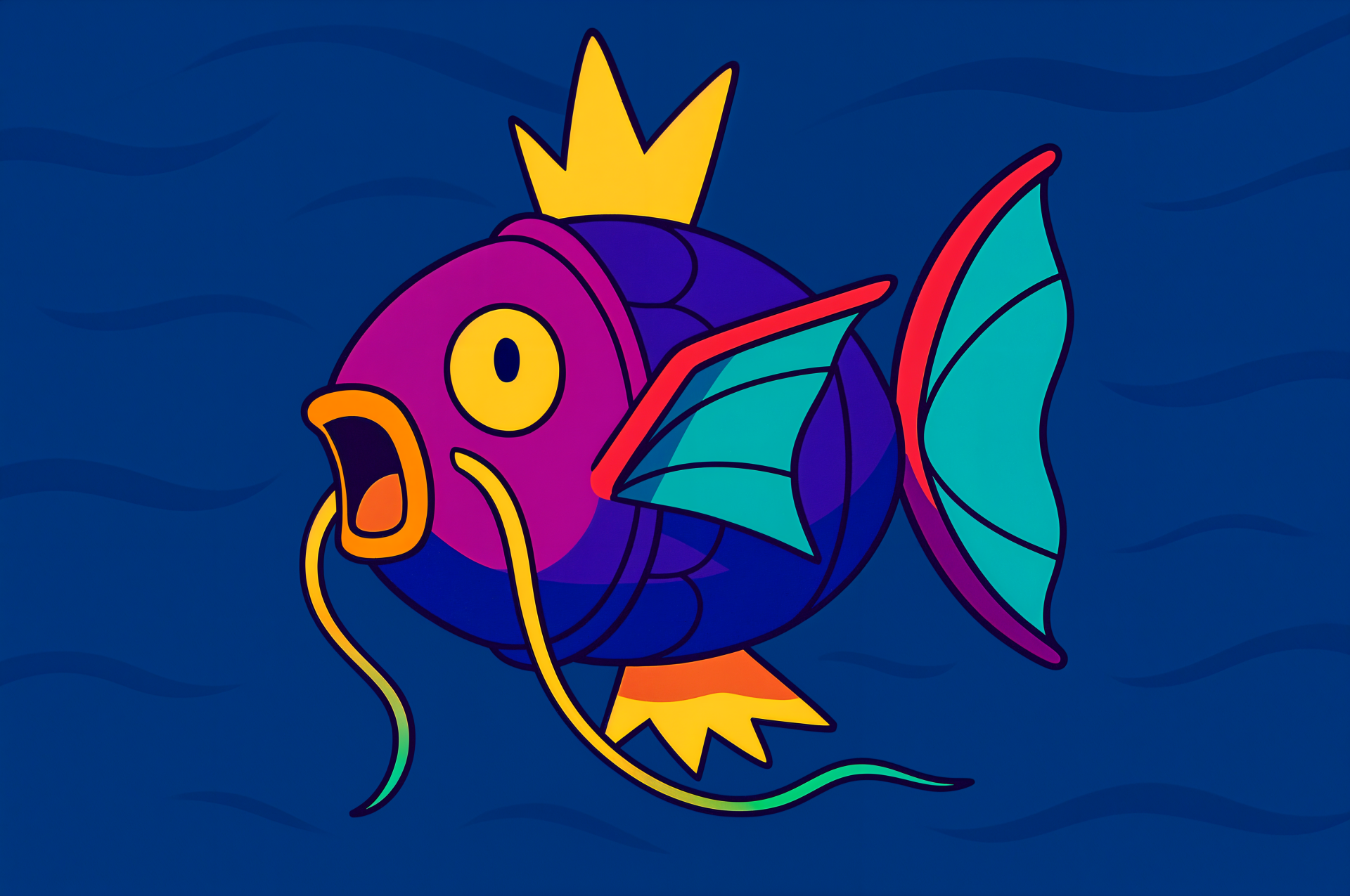 Magikarp 4K Ultra HD Wallpaper — Regal Splash by QuantumCurator