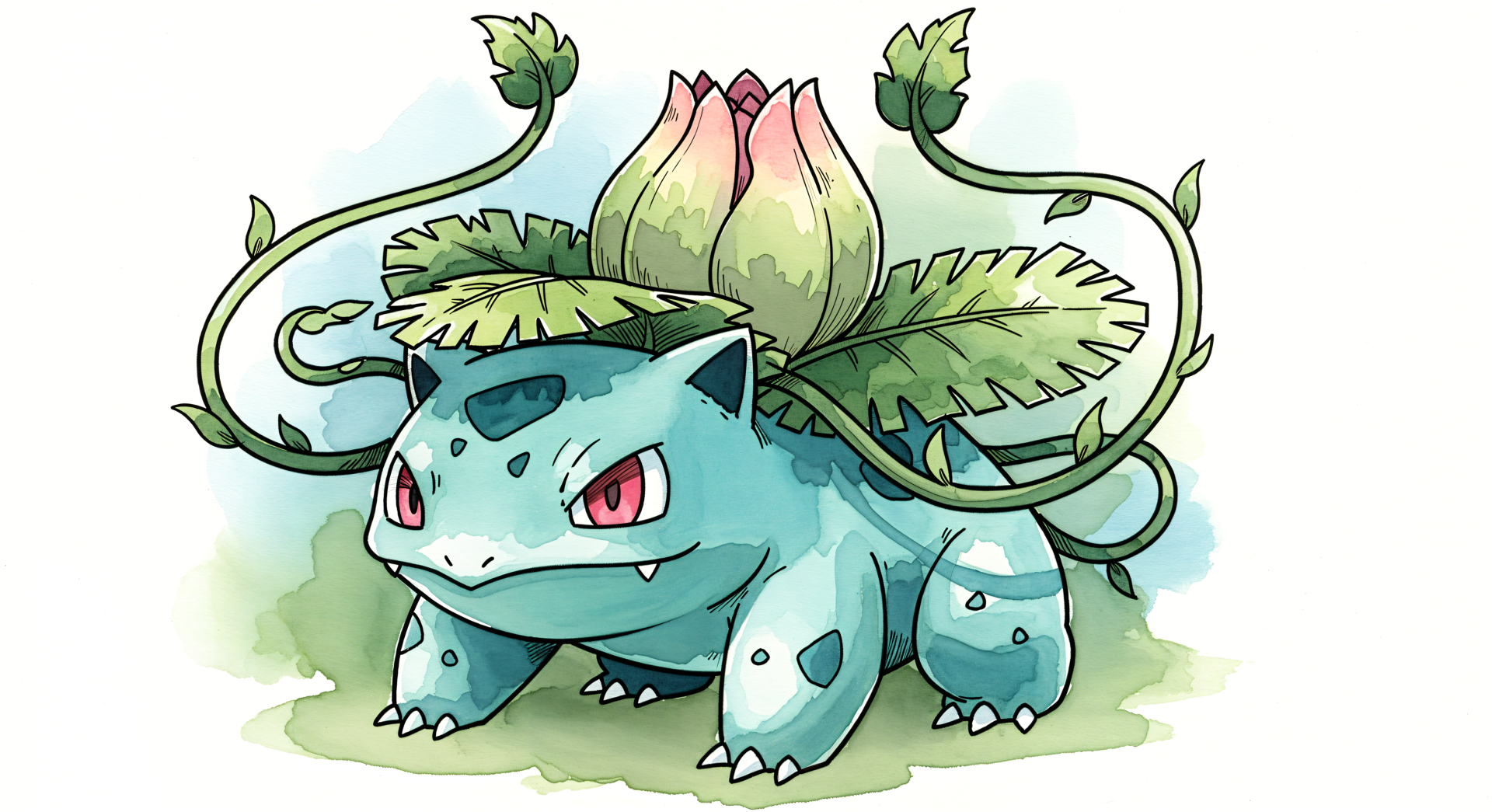 Ivysaur 4K Ultra HD Wallpaper — Verdant Bloom by QuantumCurator