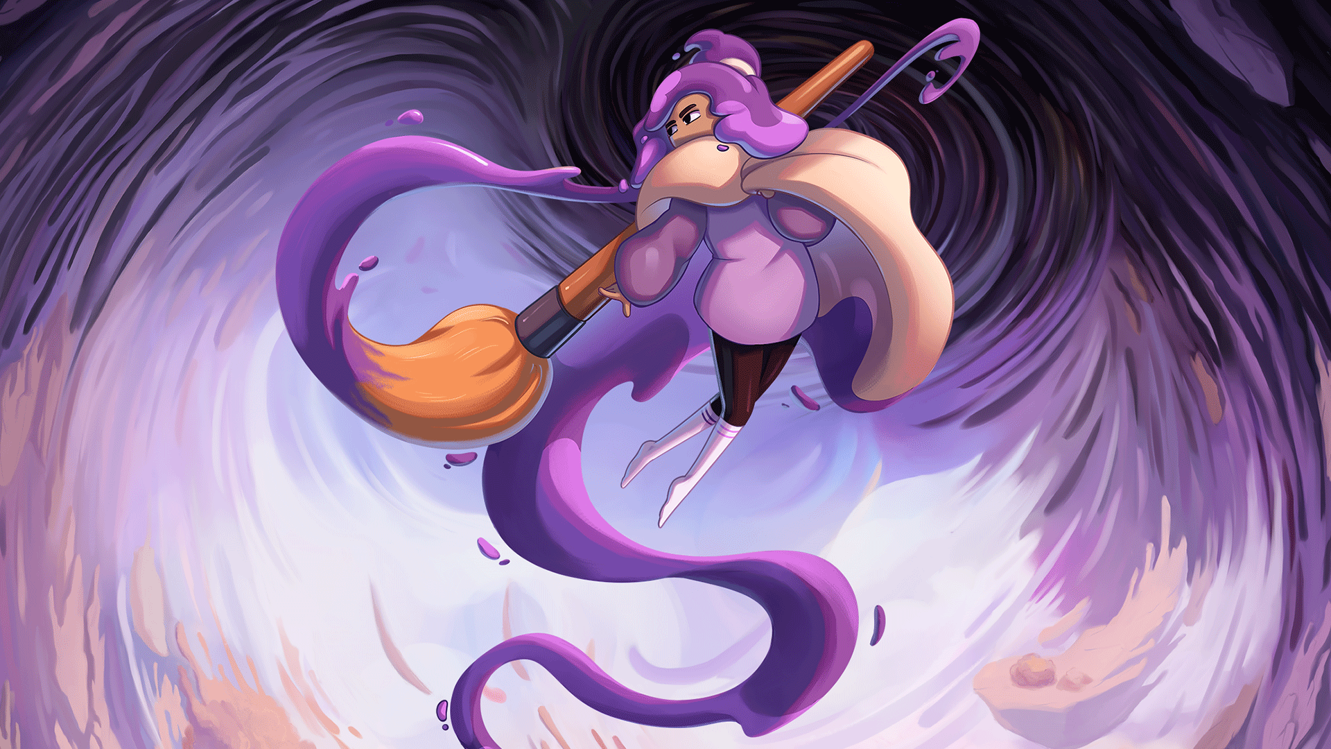 Download Video Game Constance Purple HD Wallpaper