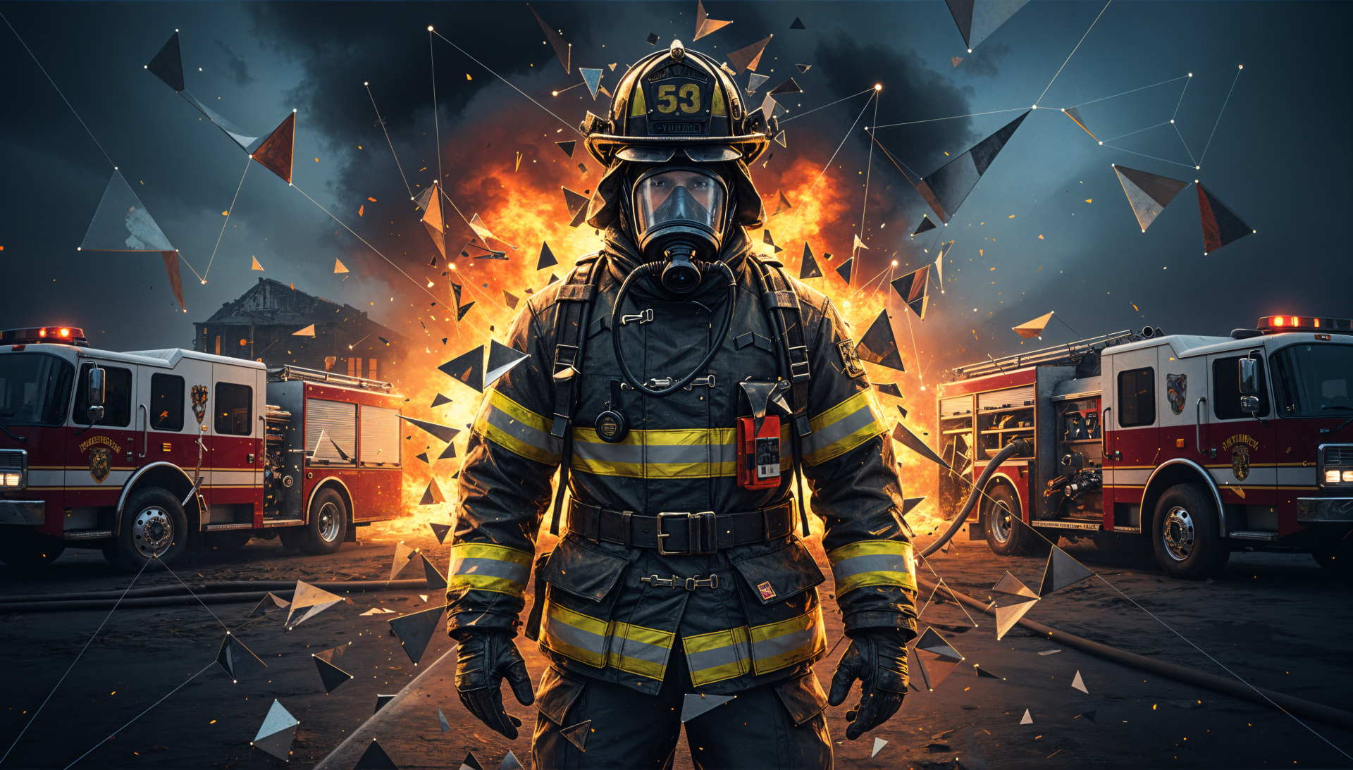 4K Ultra HD Firefighter — Guardian of the Blaze by QuantumCurator