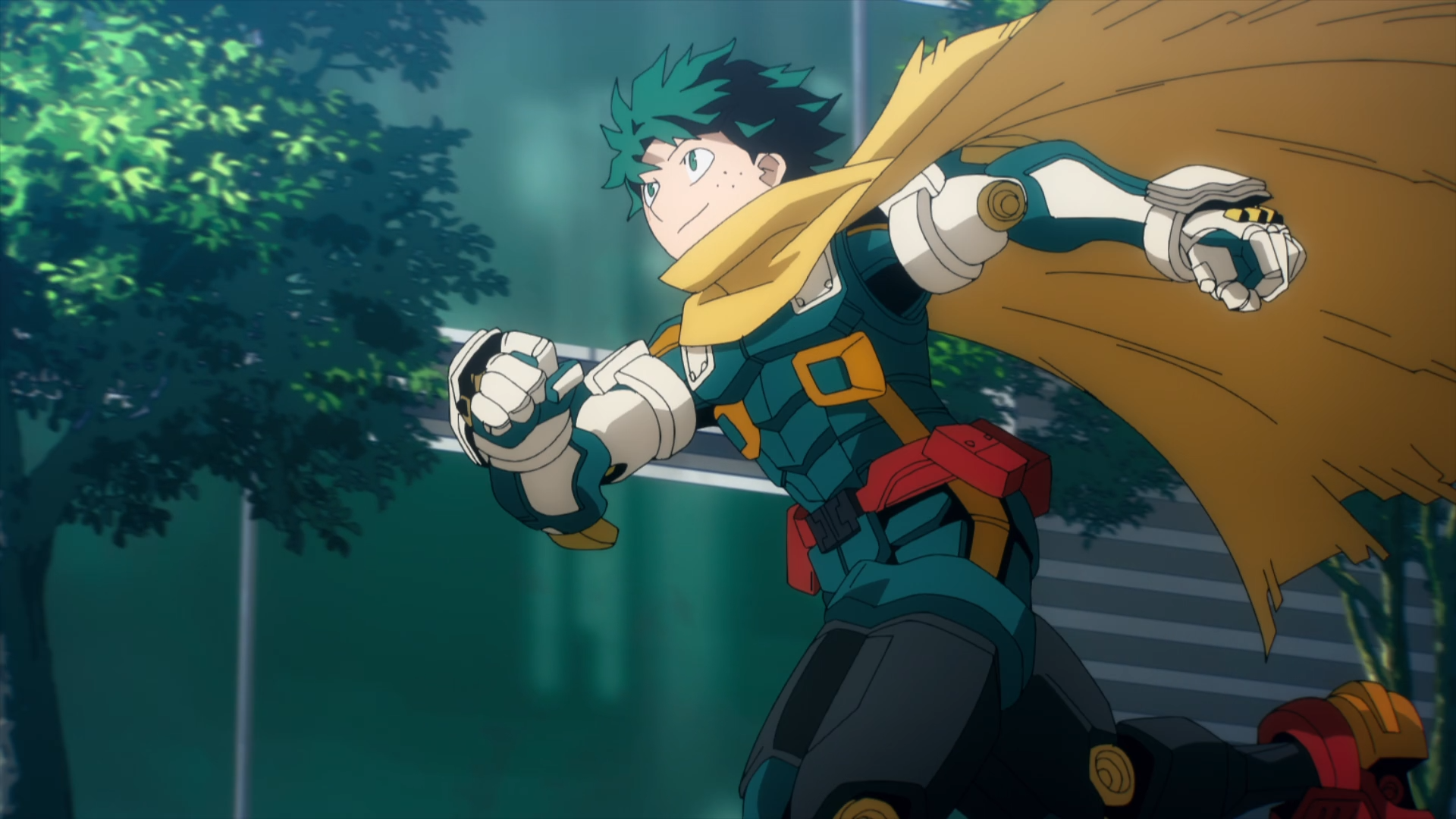 Izuku Midoriya: Hero in Motion — My Hero Academia HD Wallpaper ...