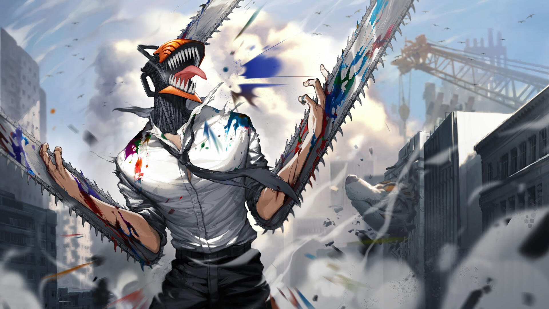 Chainsaw Man 8K Ultra HD: Skyline Rampage