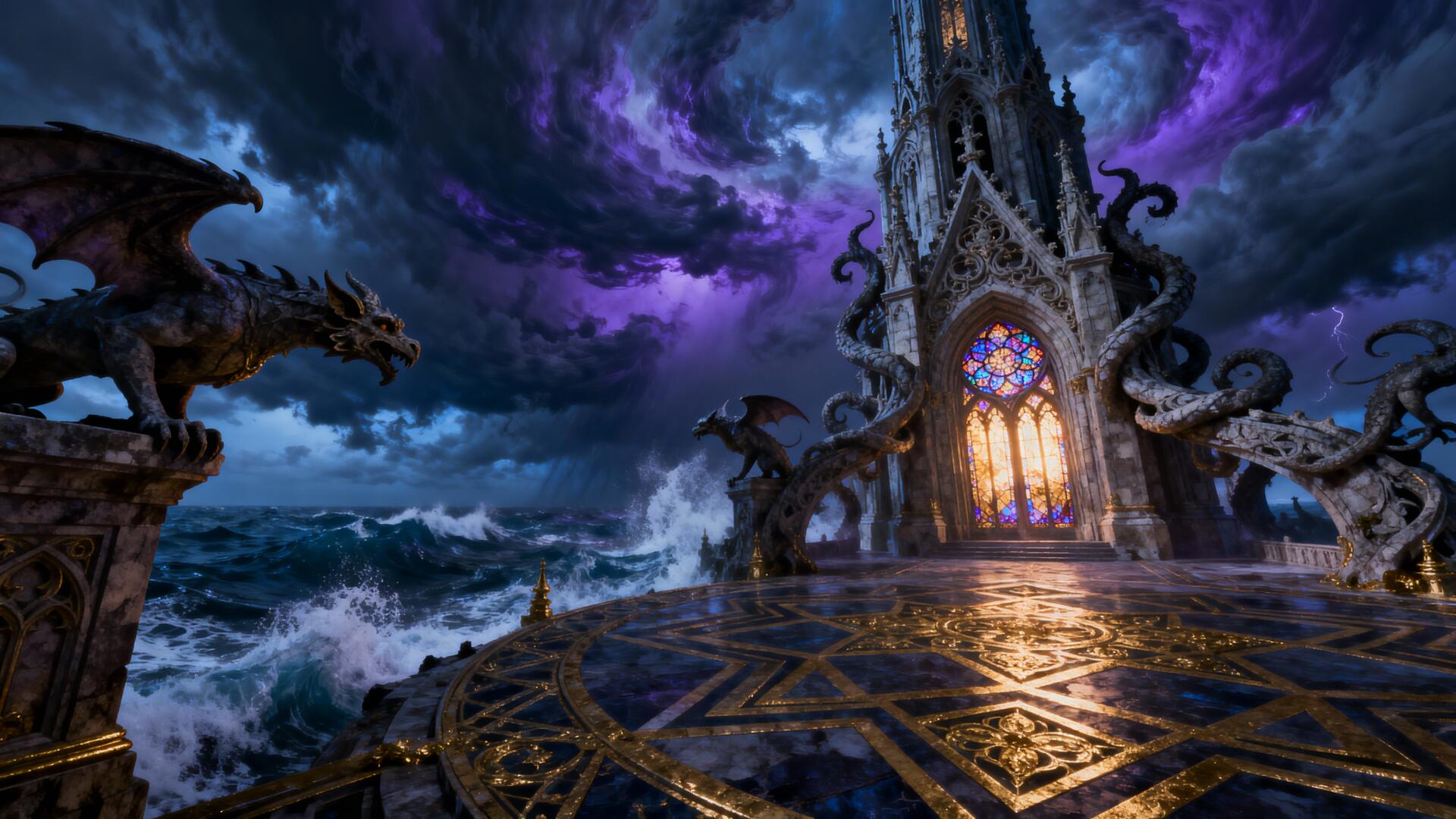 Eldritch Stormspire — 4K Ultra HD Wallpaper by QuantumCurator