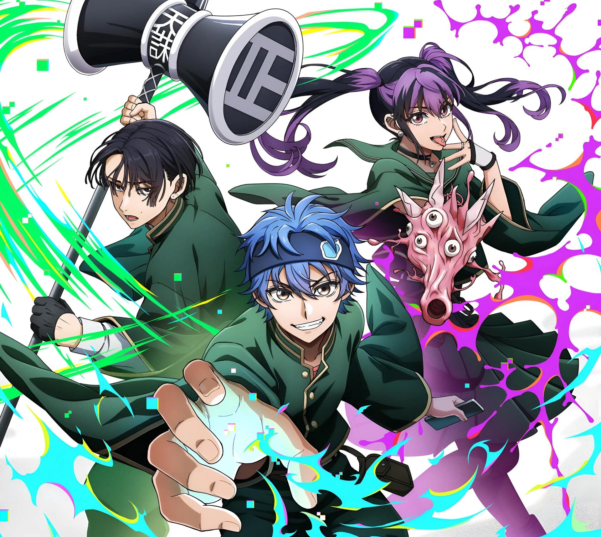 Dead Account: Souji, Kukuru & Kiyomi — 2K Quad HD Anime Wallpaper