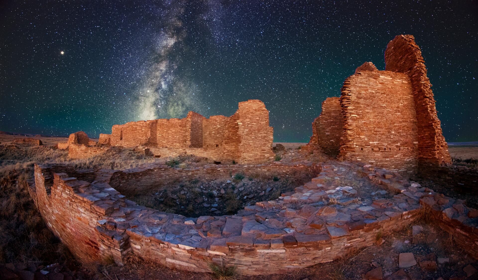 Astrophotography — Milky Way Over Ruined Castle (5K Ultra HD) by John ...