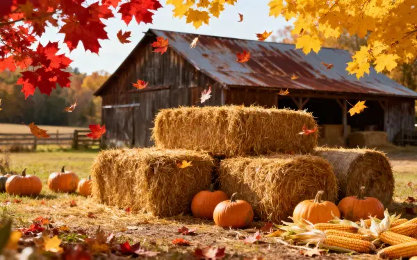 Autumn Farm 4k Wallpapers