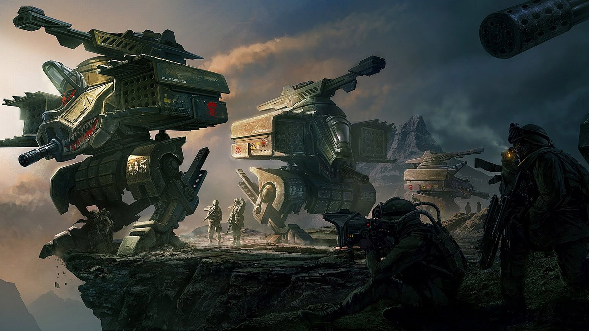 Epic Sci-Fi Robot Warriors HD Wallpaper