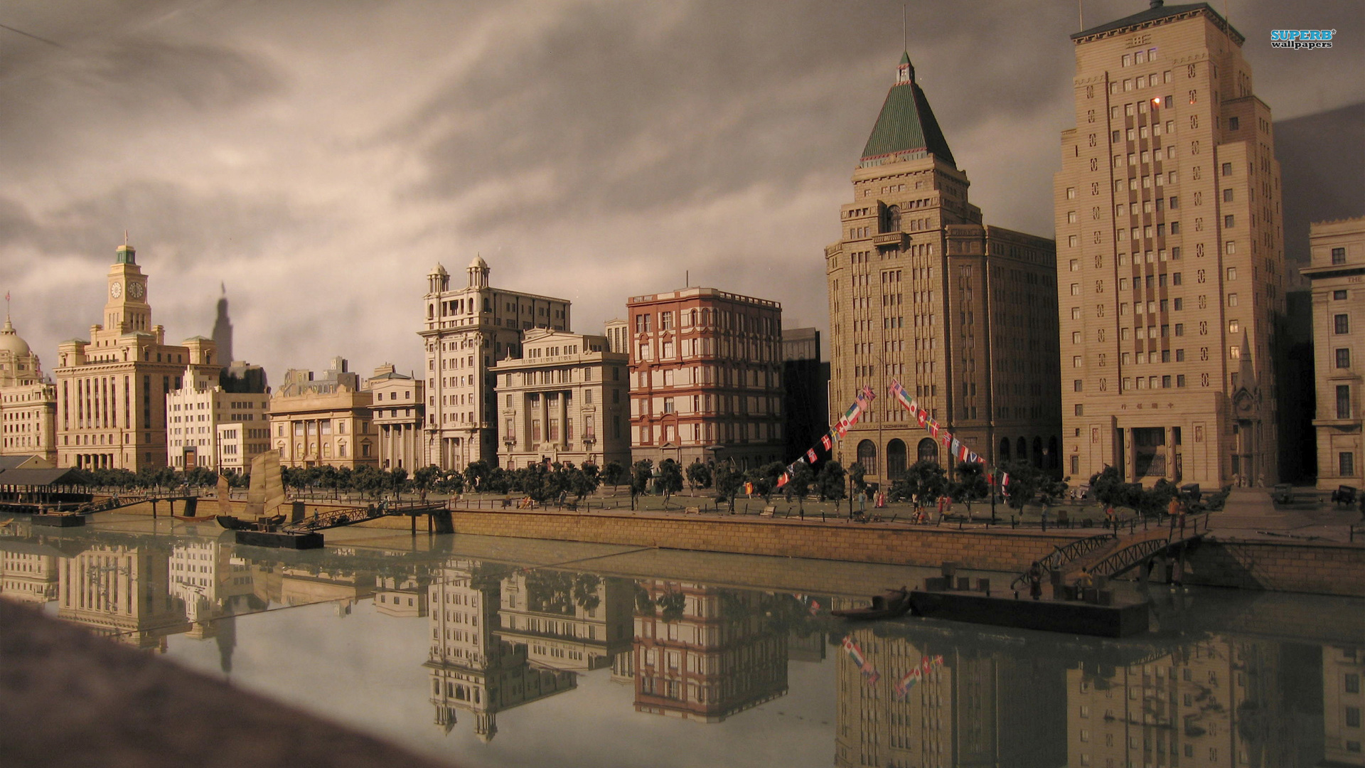 Download Man Made City HD Wallpaper