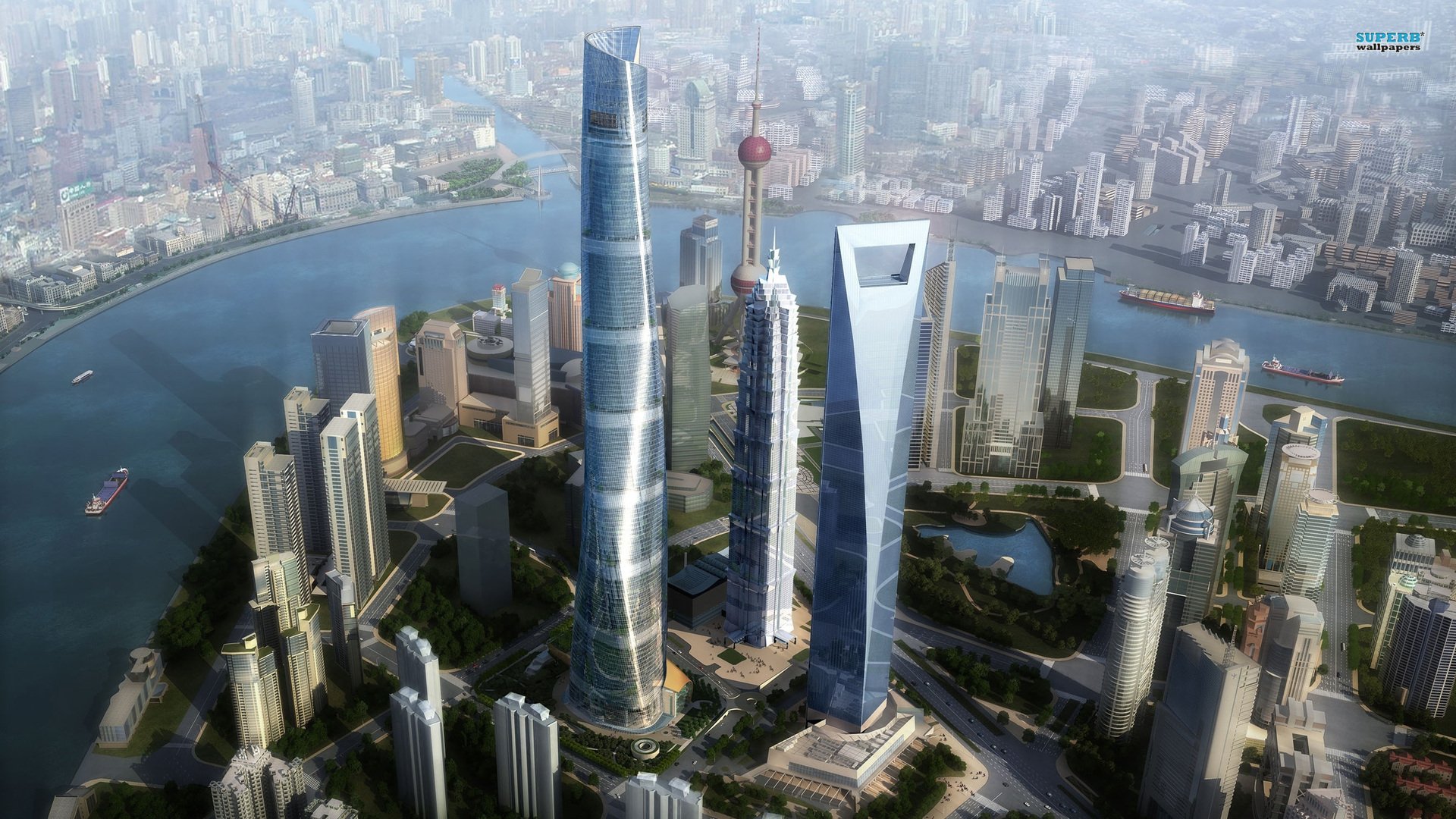 Download Artistic City HD Wallpaper