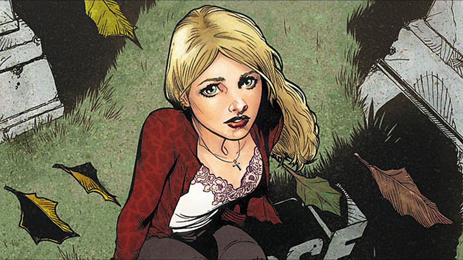 Slayer in Panels: Buffy Comic HD Wallpaper