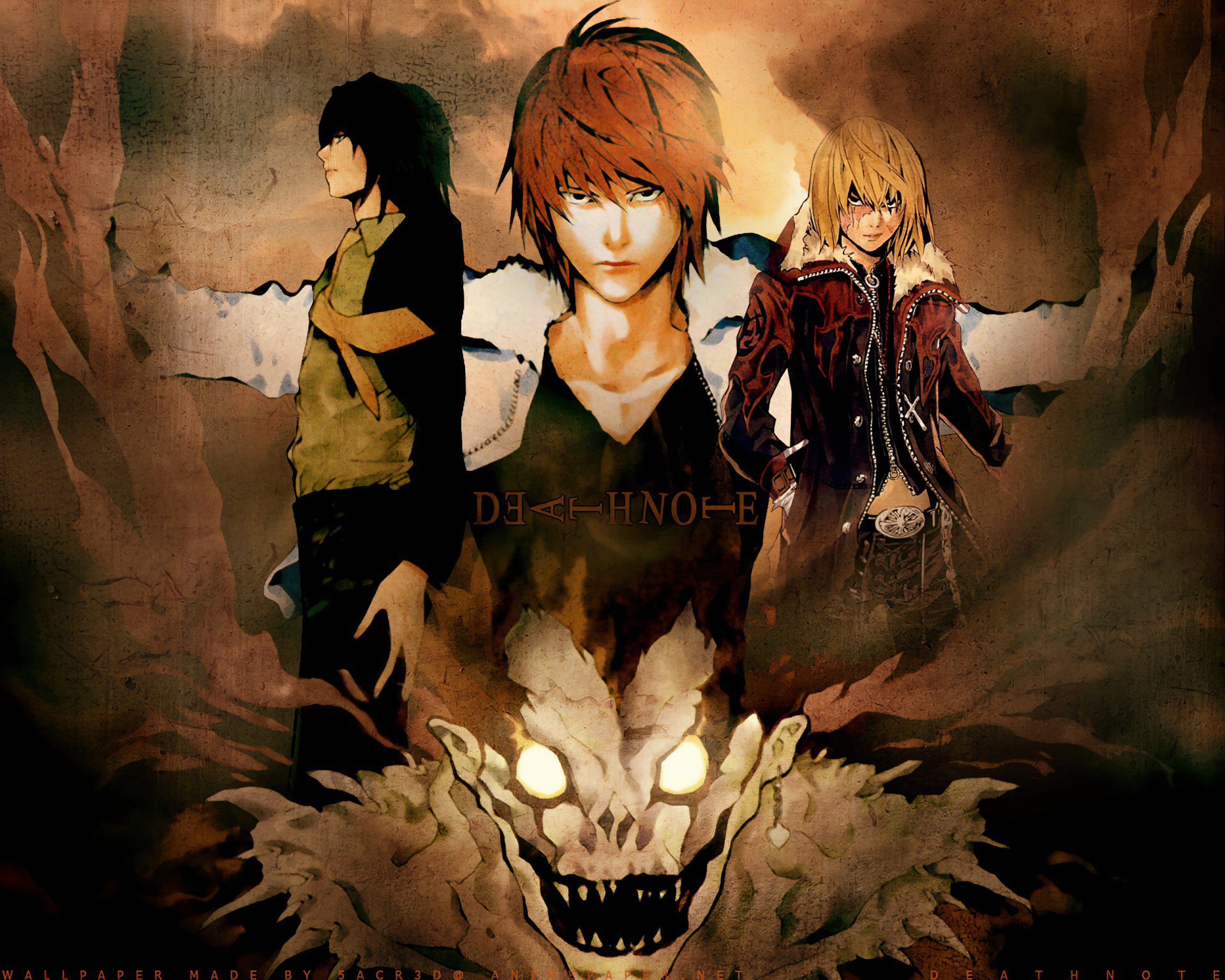 Death Note HD Wallpaper: A Dark Anime Universe