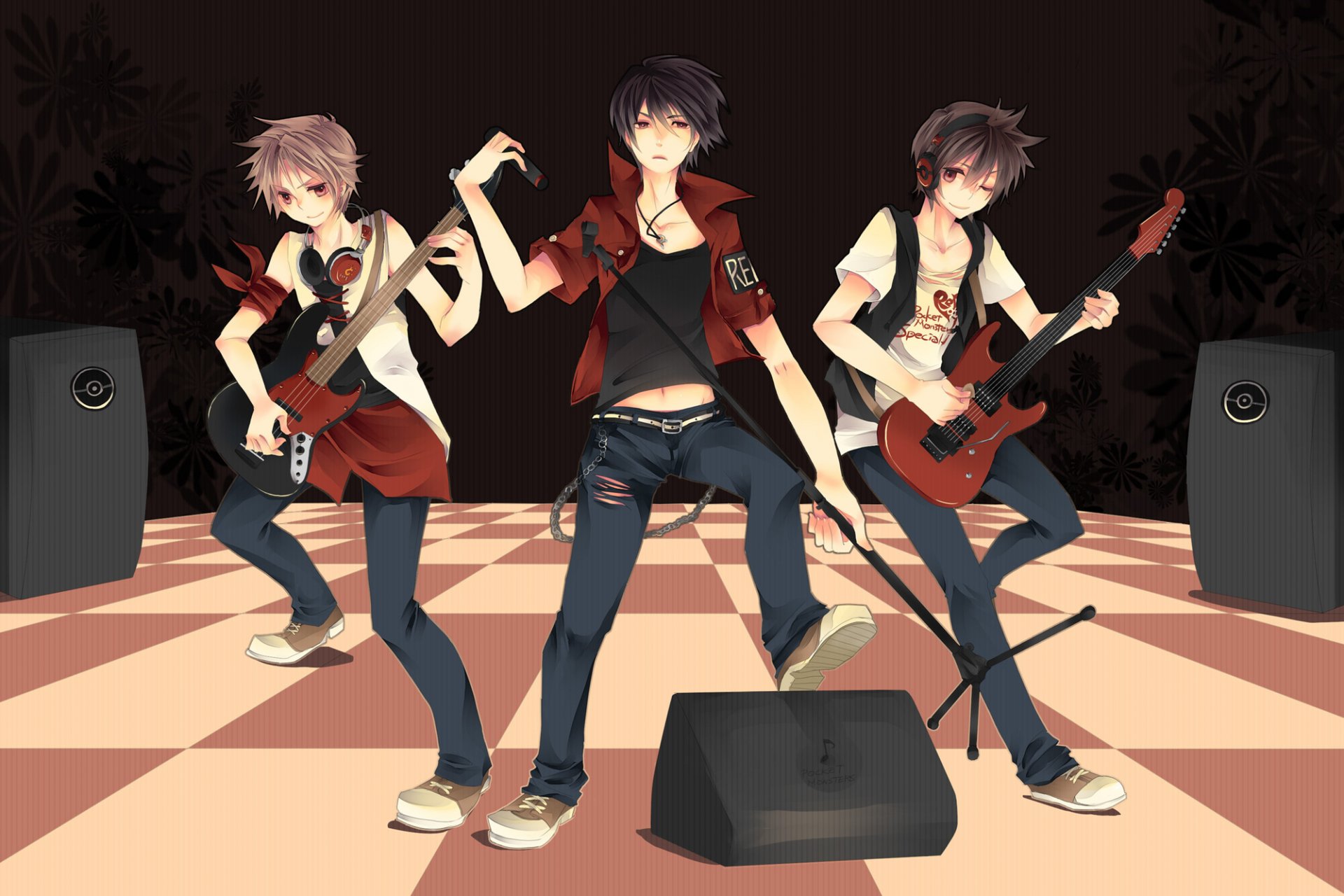 Epic Anime Pokémon Rock Band HD Wallpaper