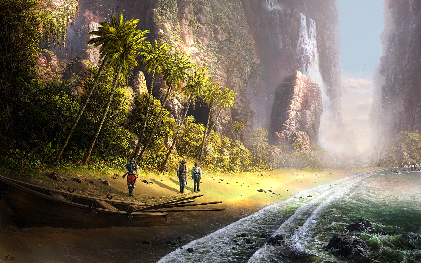 Artistic Landscape: Stunning HD Wallpaper of Nature's Beauty by Fel-X