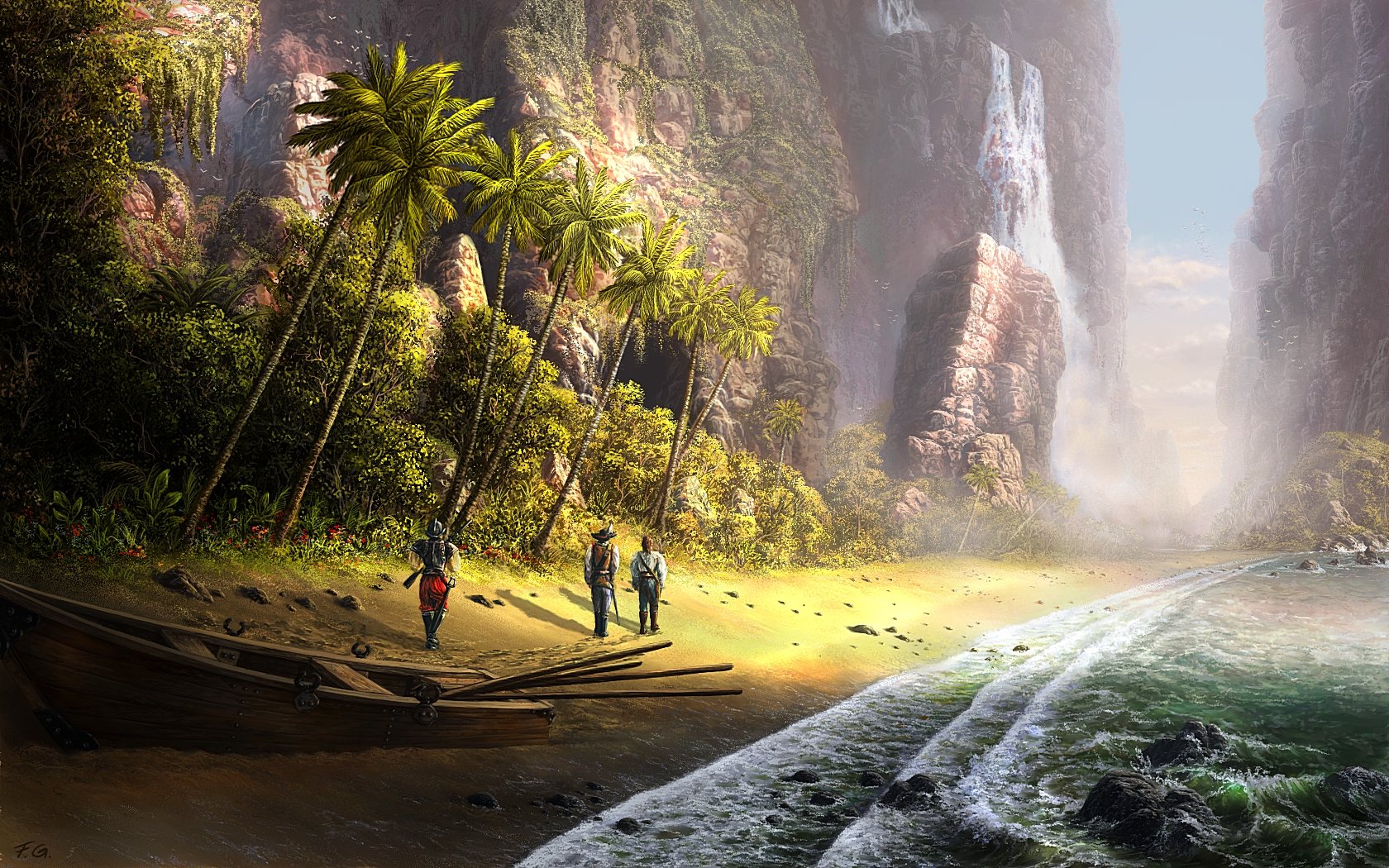 Artistic Landscape: Stunning HD Wallpaper of Nature's Beauty by Fel-X