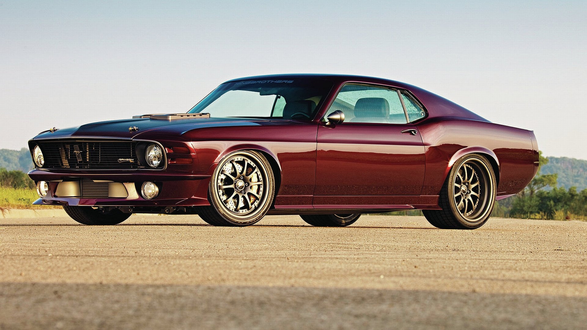 Classic Ford Muscle Car HD Wallpaper