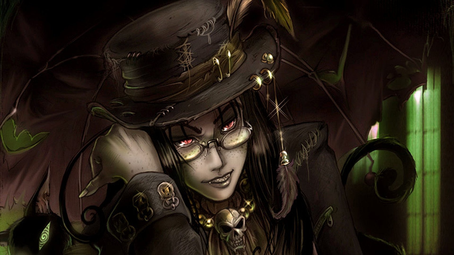 HD Wallpaper: Enigmatic Witch from Hellsing Anime | 1920x1080 ...