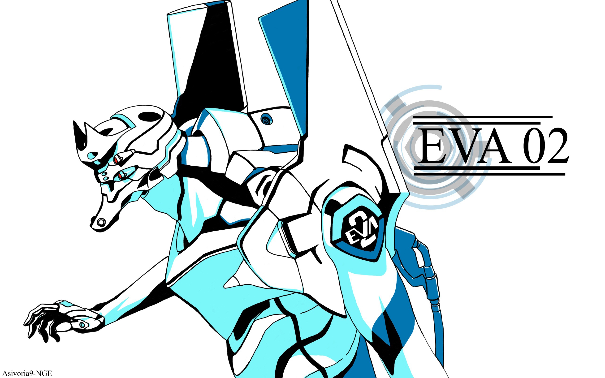 Download Evangelion Unit-02 Anime Neon Genesis Evangelion HD Wallpaper