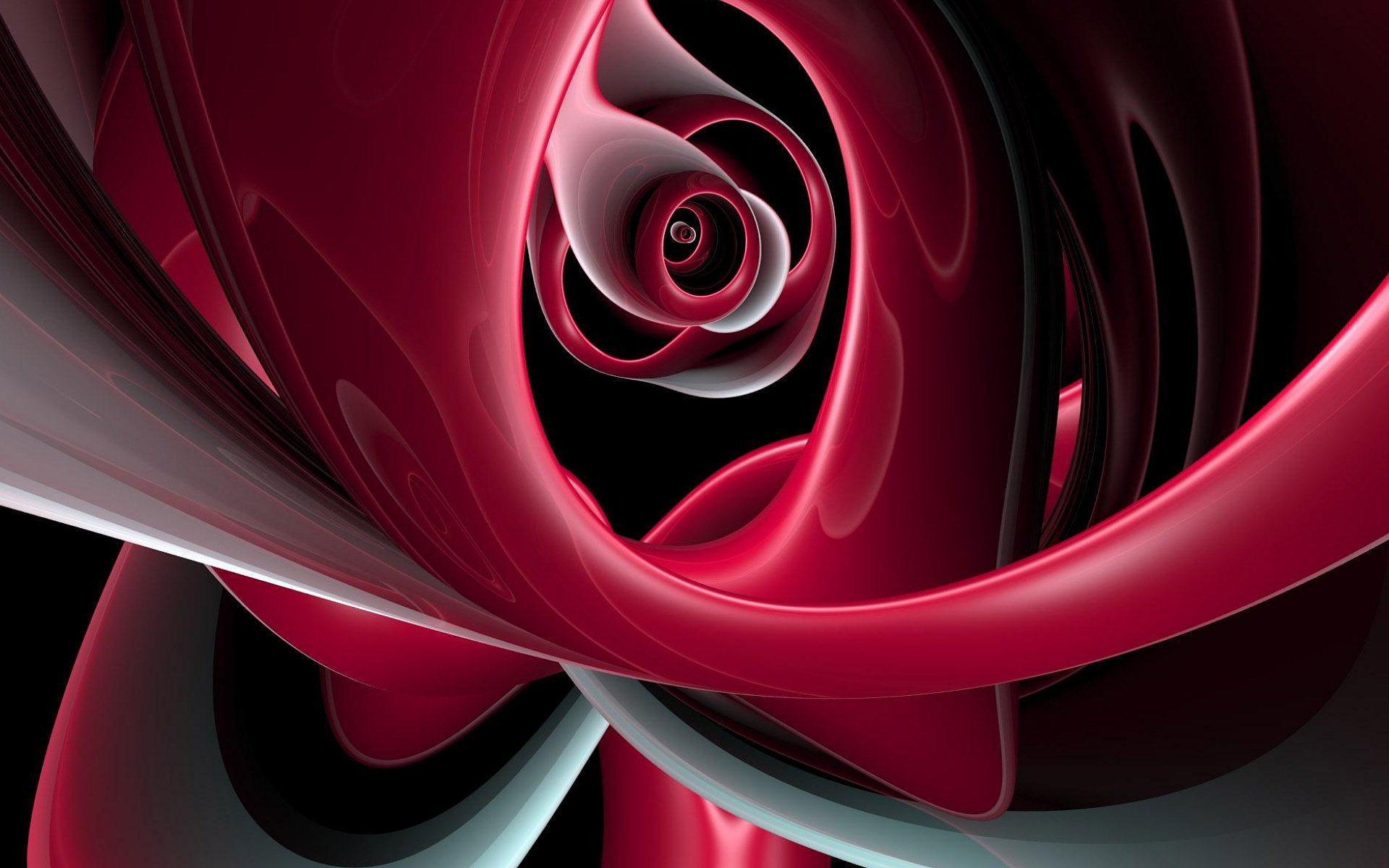 3D Abstract CGI Spiral — HD Digital Art Wallpaper