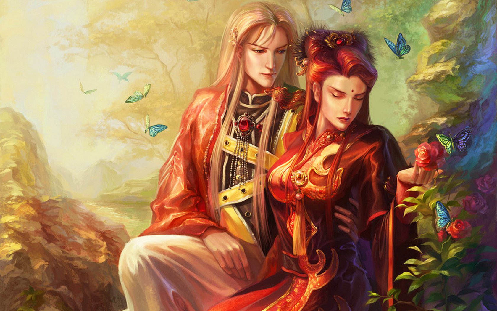 Enchanted Hearts: A Fantasy Love Story HD Wallpaper | 1680x1050 ...