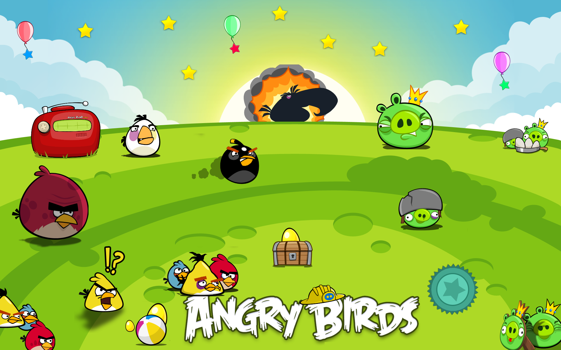 Download Video Game Angry Birds HD Wallpaper
