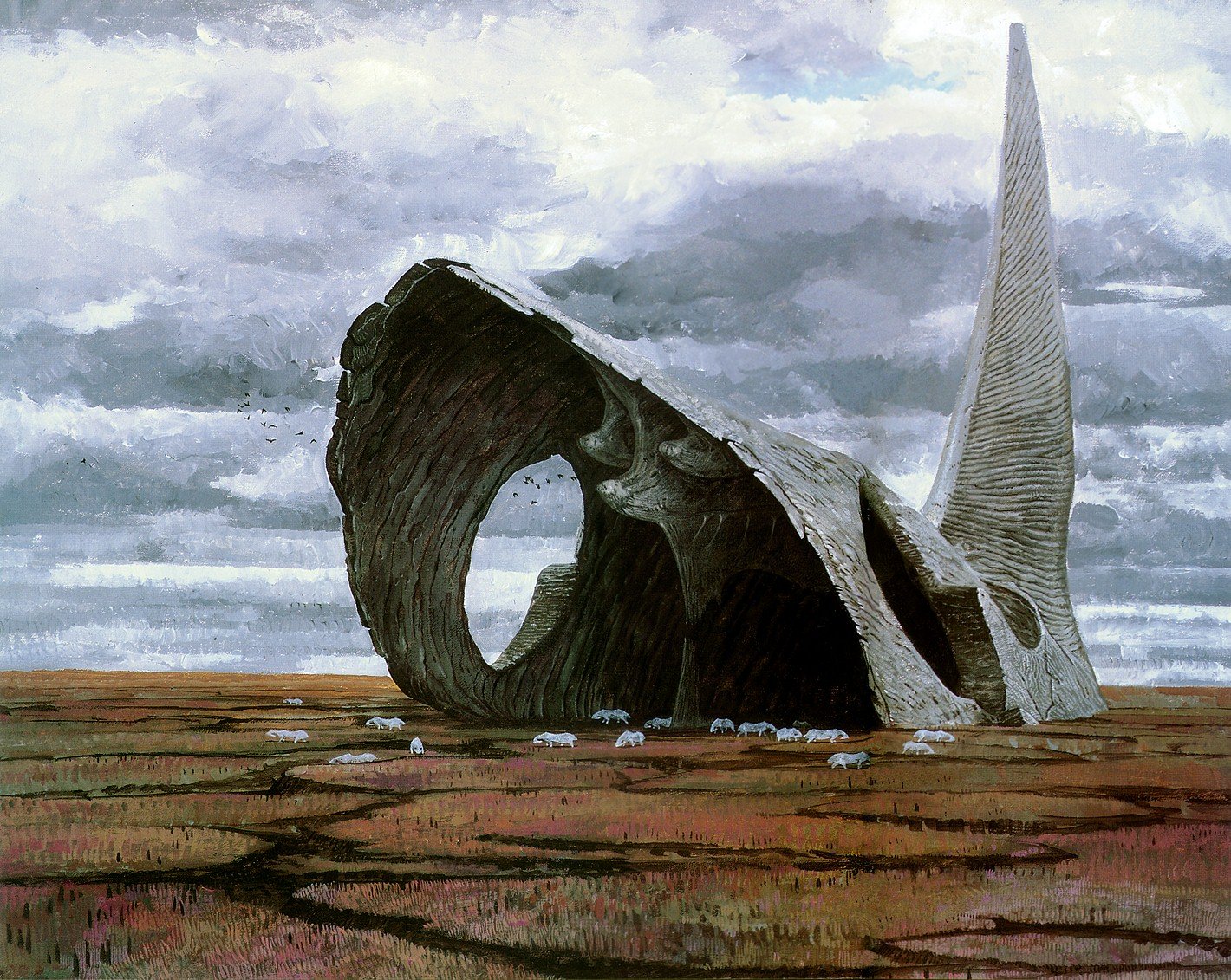 Skullscape: Artistic HD Landscape Drawing Wallpaper | 1420x1131 ...