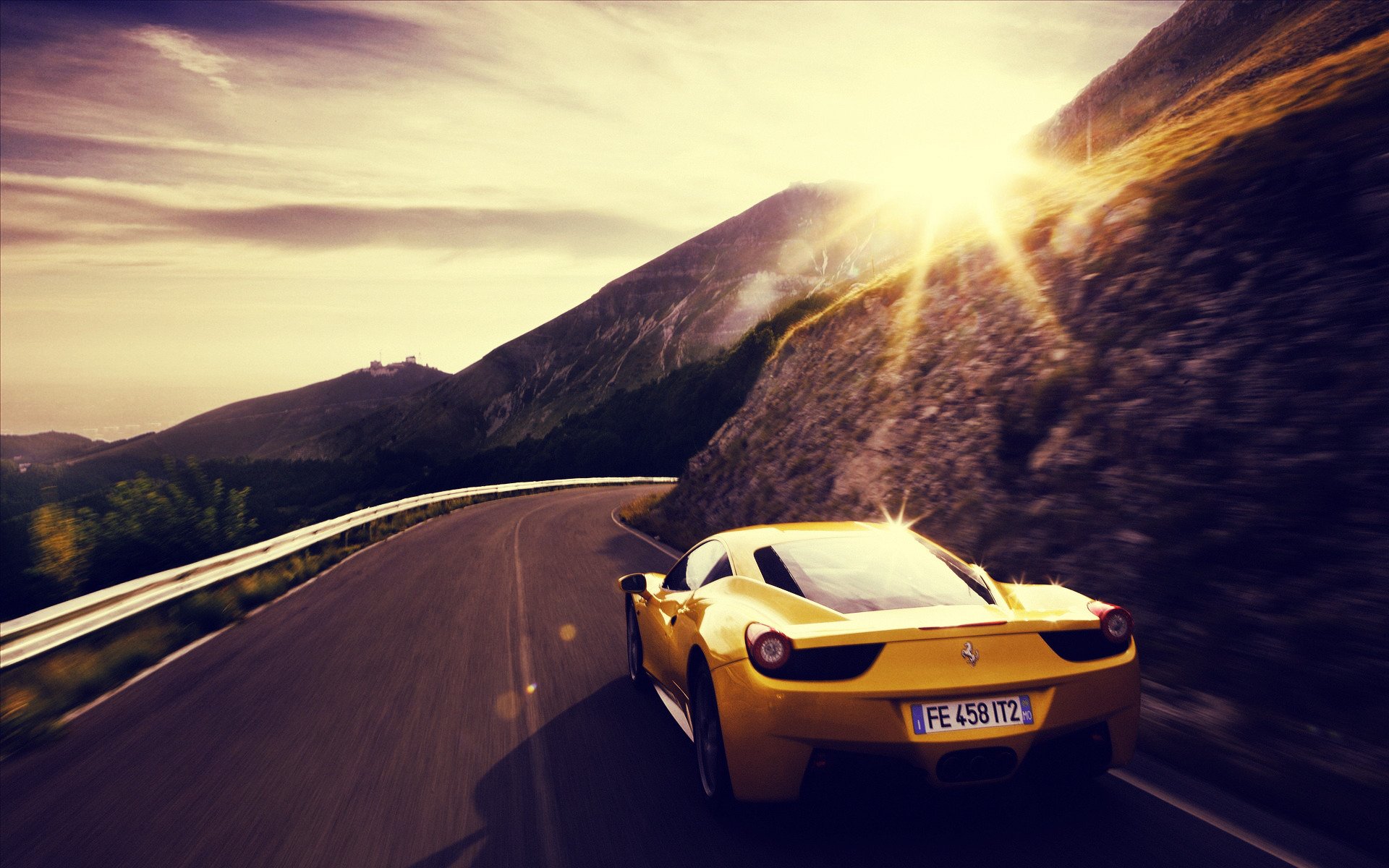 Ferrari Thrill: HD Scenic Drive on Mountain Roads