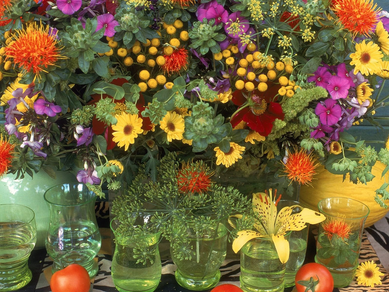HD Floral Close-Up: Vibrant Nature Wallpaper | 1600x1200 | Wallpaper Abyss
