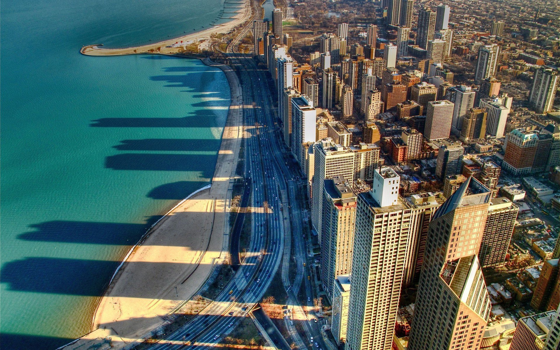 Chicago Lakefront Skyline — HD Urban Wallpaper | 1920x1200 | Wallpaper ...