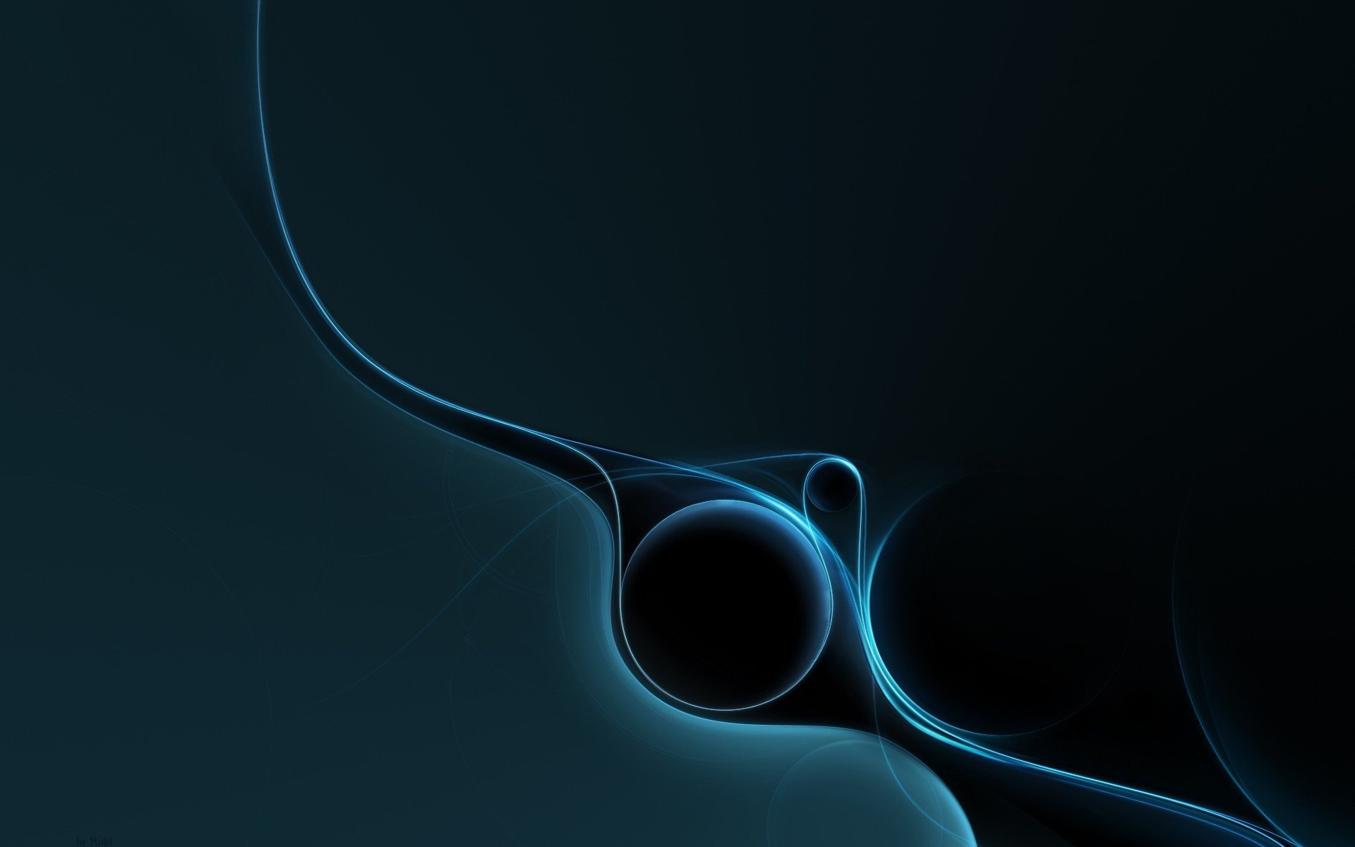 Ethereal Blue Abstract: HD Wallpaper Depths