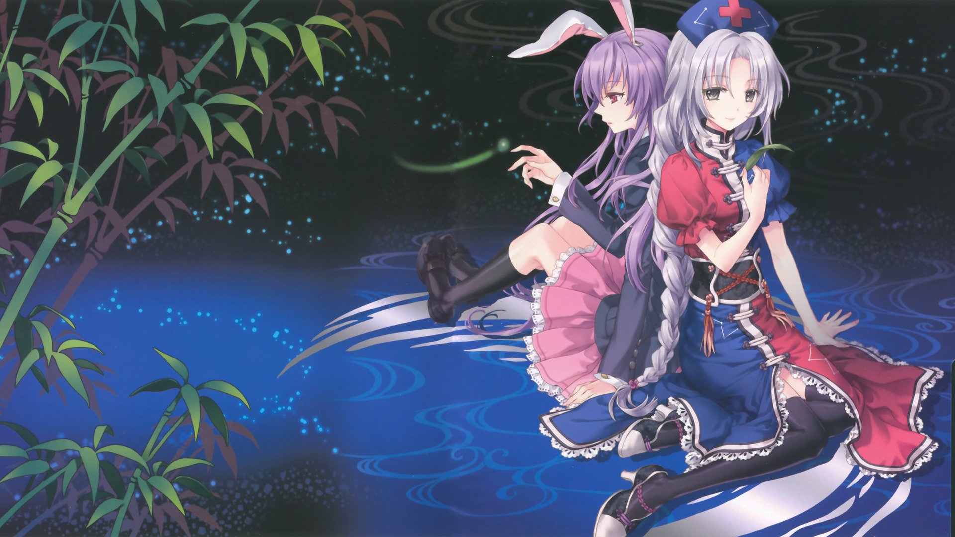 Download Eirin Yagokoro Reisen Udongein Inaba Anime Touhou HD Wallpaper ...