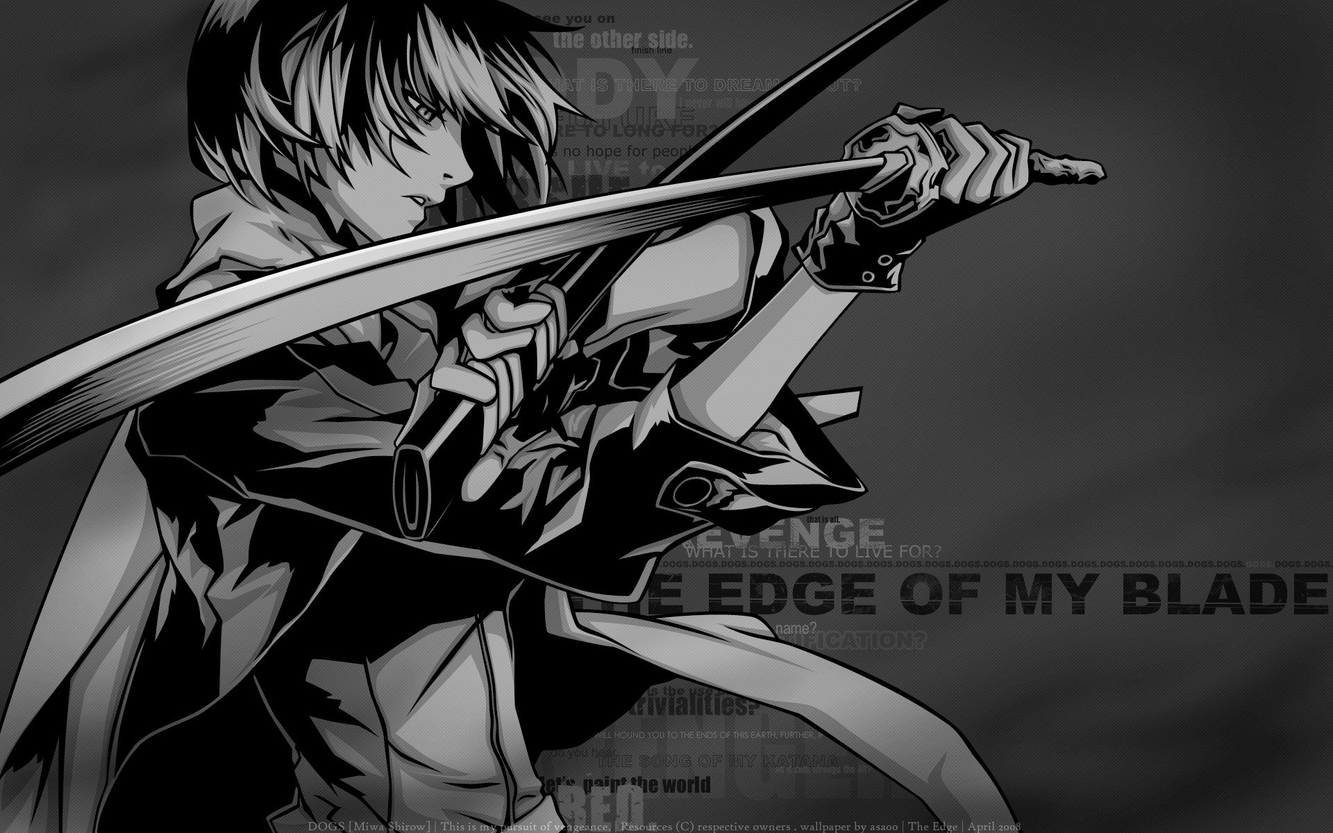 Anime Edge: Bullets & Blades HD Wallpaper