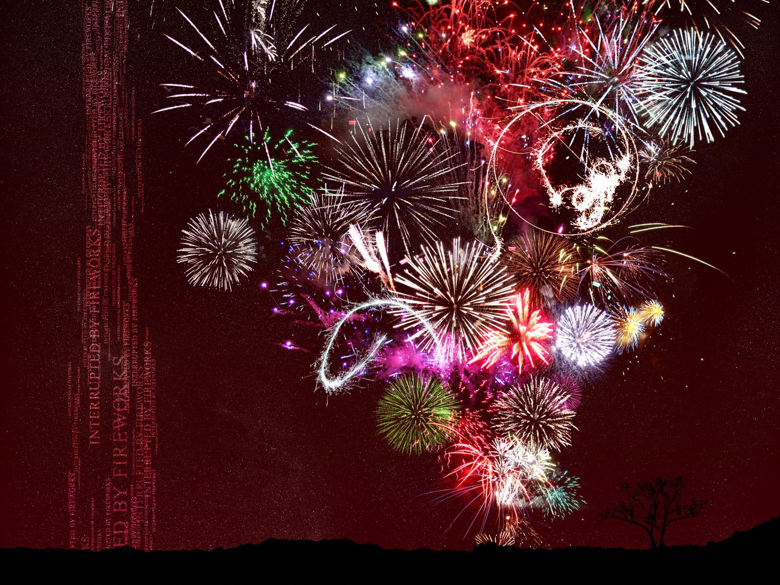 Vibrant HD Wallpaper: Artistic Vector Fireworks Explosion