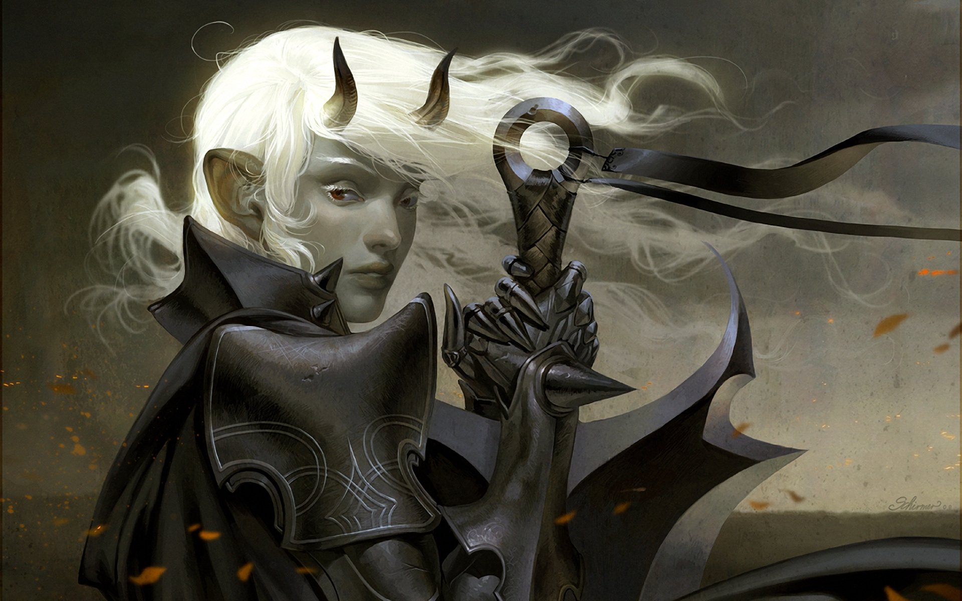 Download Fantasy Demon HD Wallpaper by Janaschi