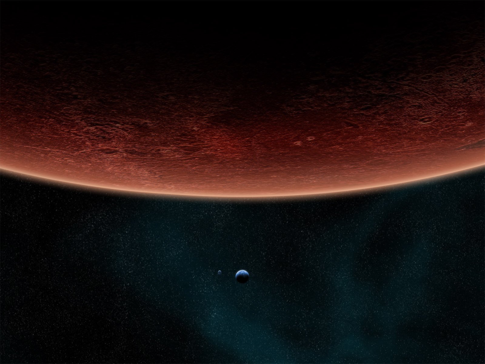 Stellar Red Planet: An HD Wallpaper Journey Through Space | 1600x1200 ...