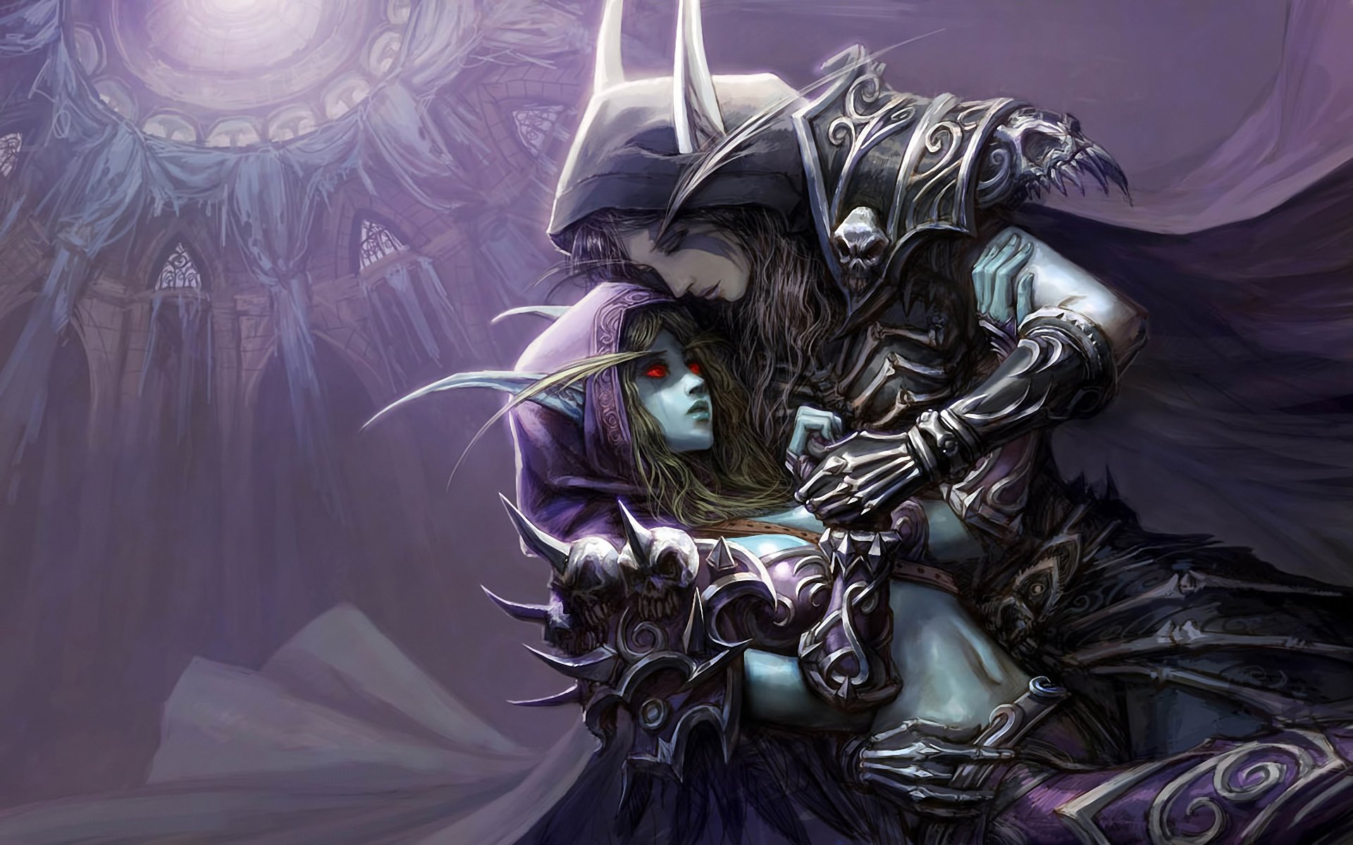 Epic World of Warcraft HD Wallpaper: A Dark Encounter by Yao Ren