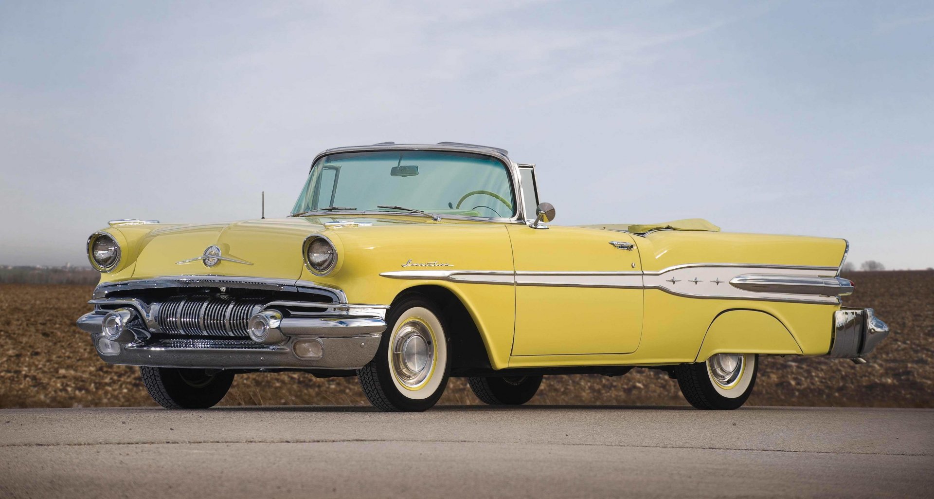 Classic Yellow Convertible: Stunning HD Car Wallpaper