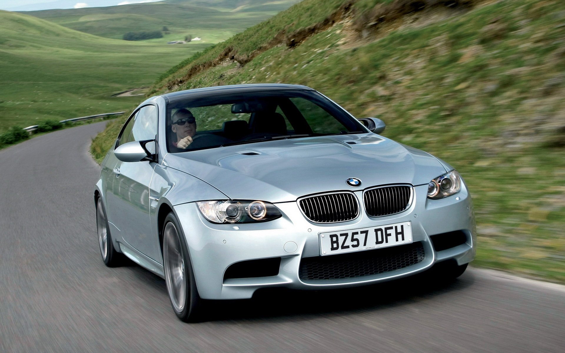 Silver BMW Coupe — HD Driving Wallpaper | 1920x1200 | Wallpaper Abyss