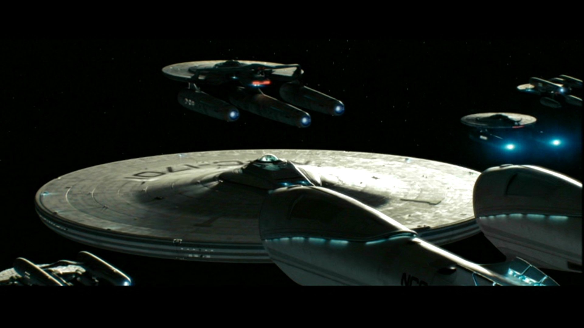 Star Trek HD Movie Wallpaper: Iconic Starship Fleet in Space