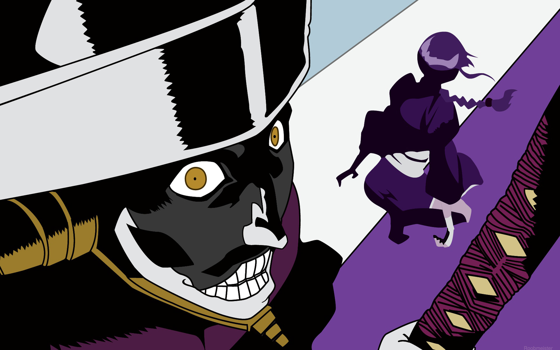 Bleach HD Wallpaper: Mayuri & Nemu Kurotsuchi in Action