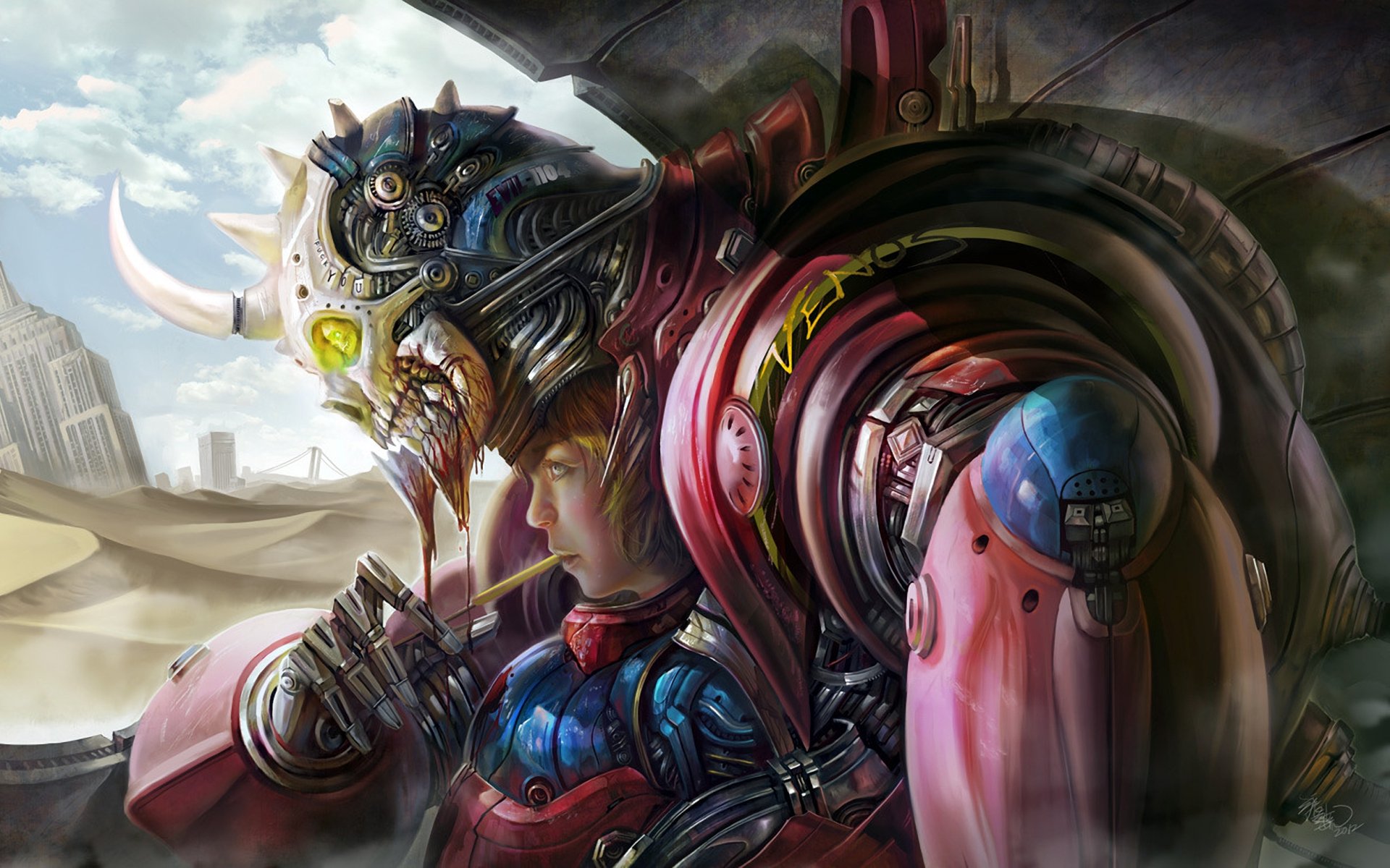 Cyborg Odyssey: An HD Wallpaper Adventure in Sci-Fi