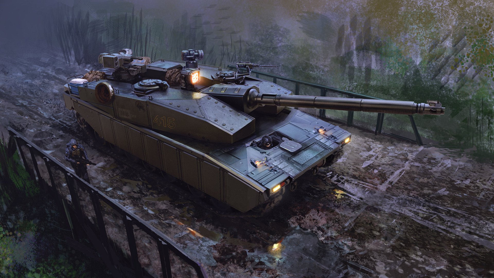 HD Military Tank in Action: Power and Precision on the Battlefield