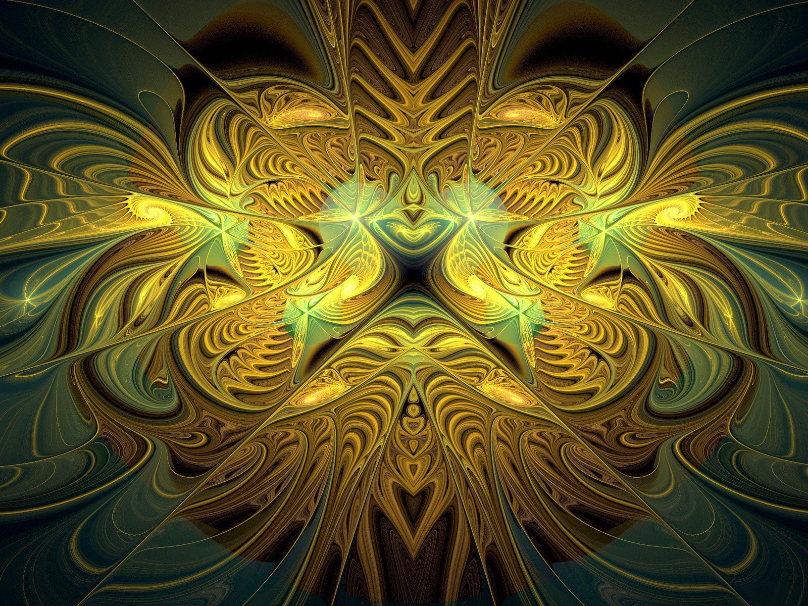 Radiant Yellow Abstract HD Wallpaper