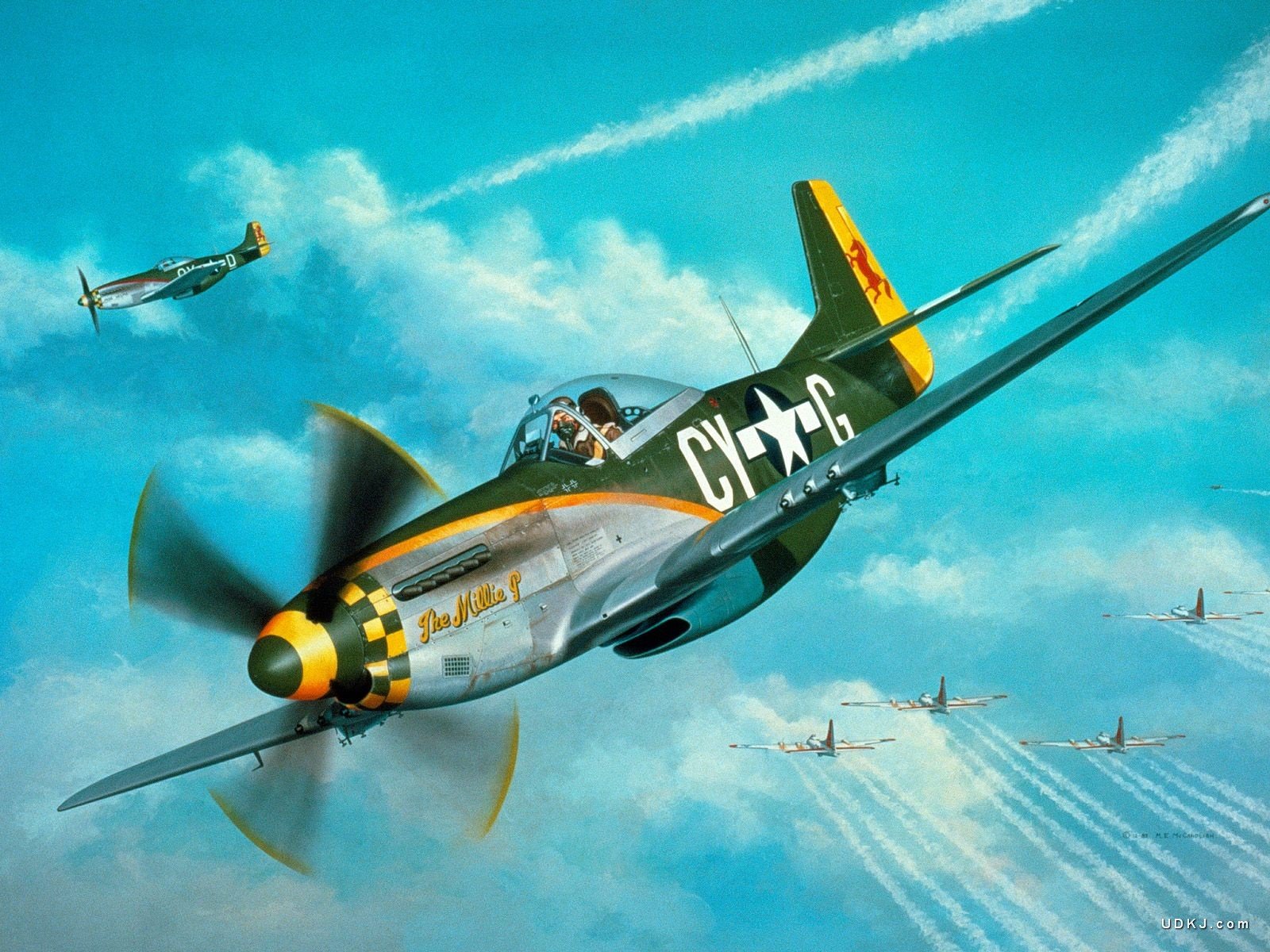 HD Military Aircraft in Flight: Vintage Warplanes Soaring the Skies ...